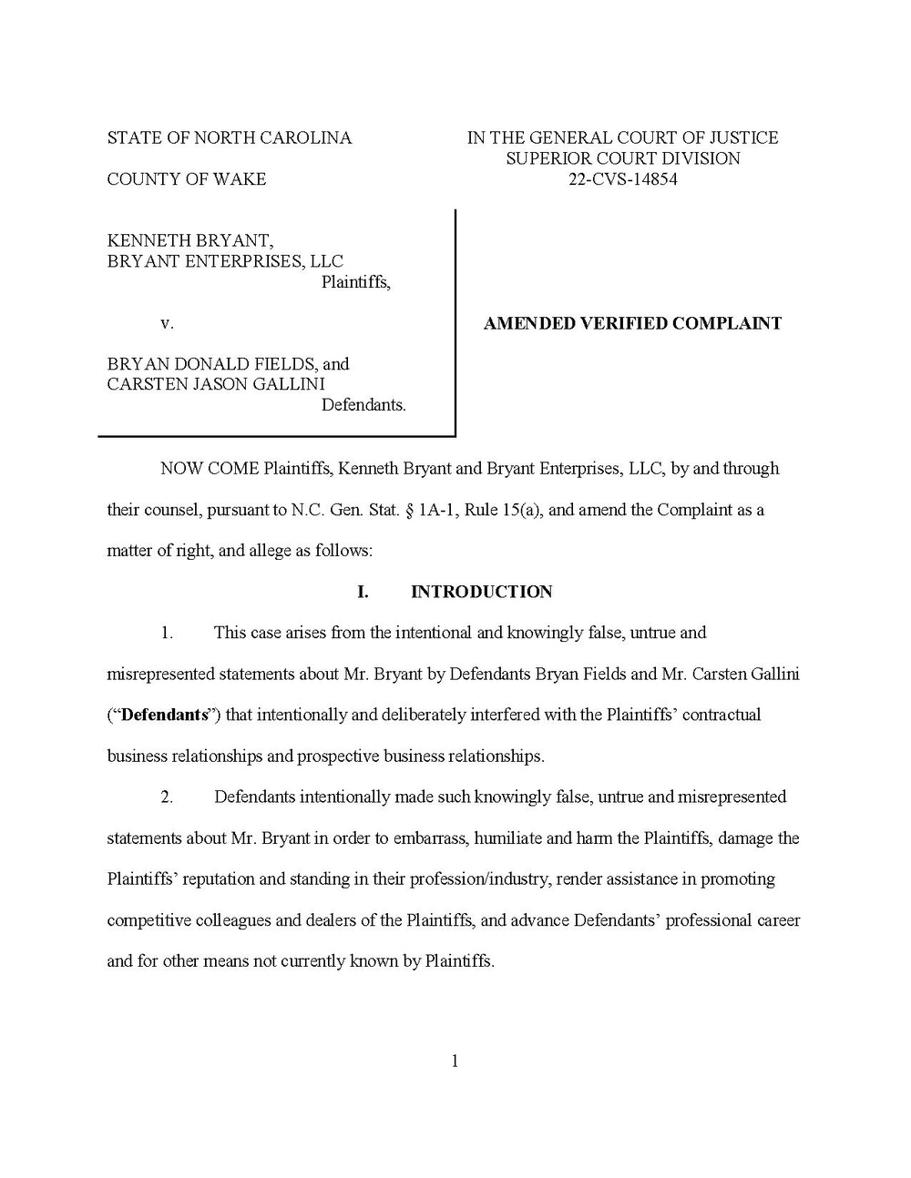 Ken Bryant Lawsuit (2022) - W9CR