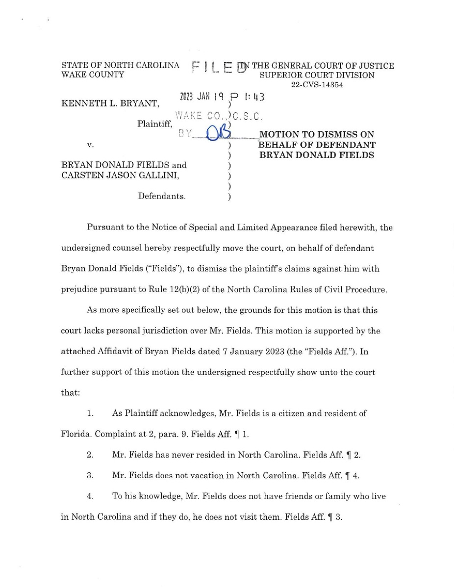 File:2023-01-19 Motion to Dismiss on Behalf of Defendant and Affidavit ...